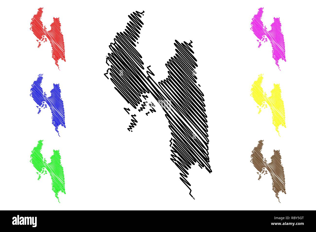 Chittagong Division (Administrative Divisions of Bangladesh) map vector ...