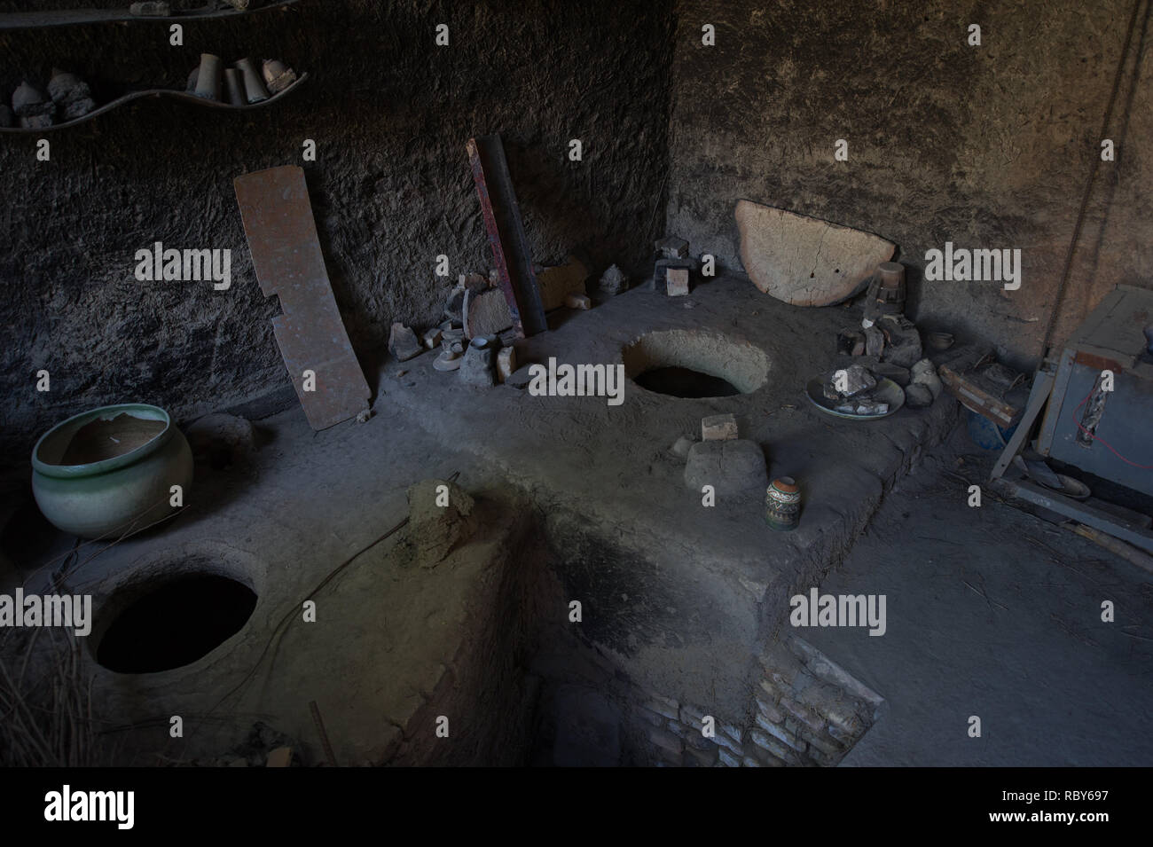 A traditional pottery workshop in Gijduvon, Uzbekistan Stock Photo - Alamy