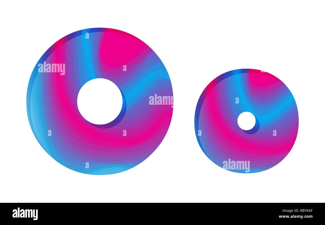 Abstract colorful letter O. Vector illustration. Creative letter O ...