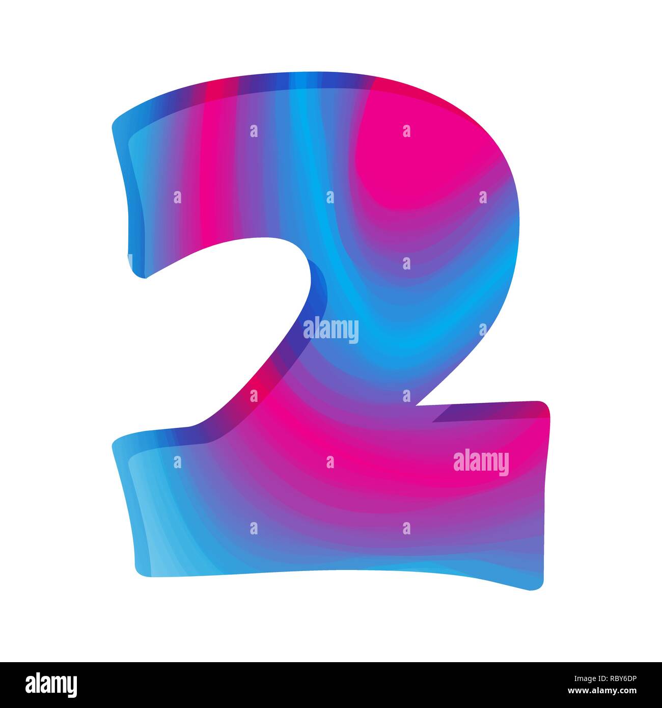 Number two vector vectors hi-res stock photography and images - Alamy