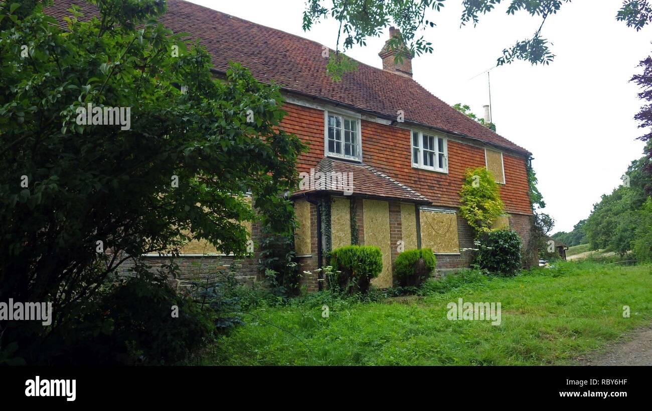 Adams Farm, Sandrock Hill, Battle Stock Photo - Alamy