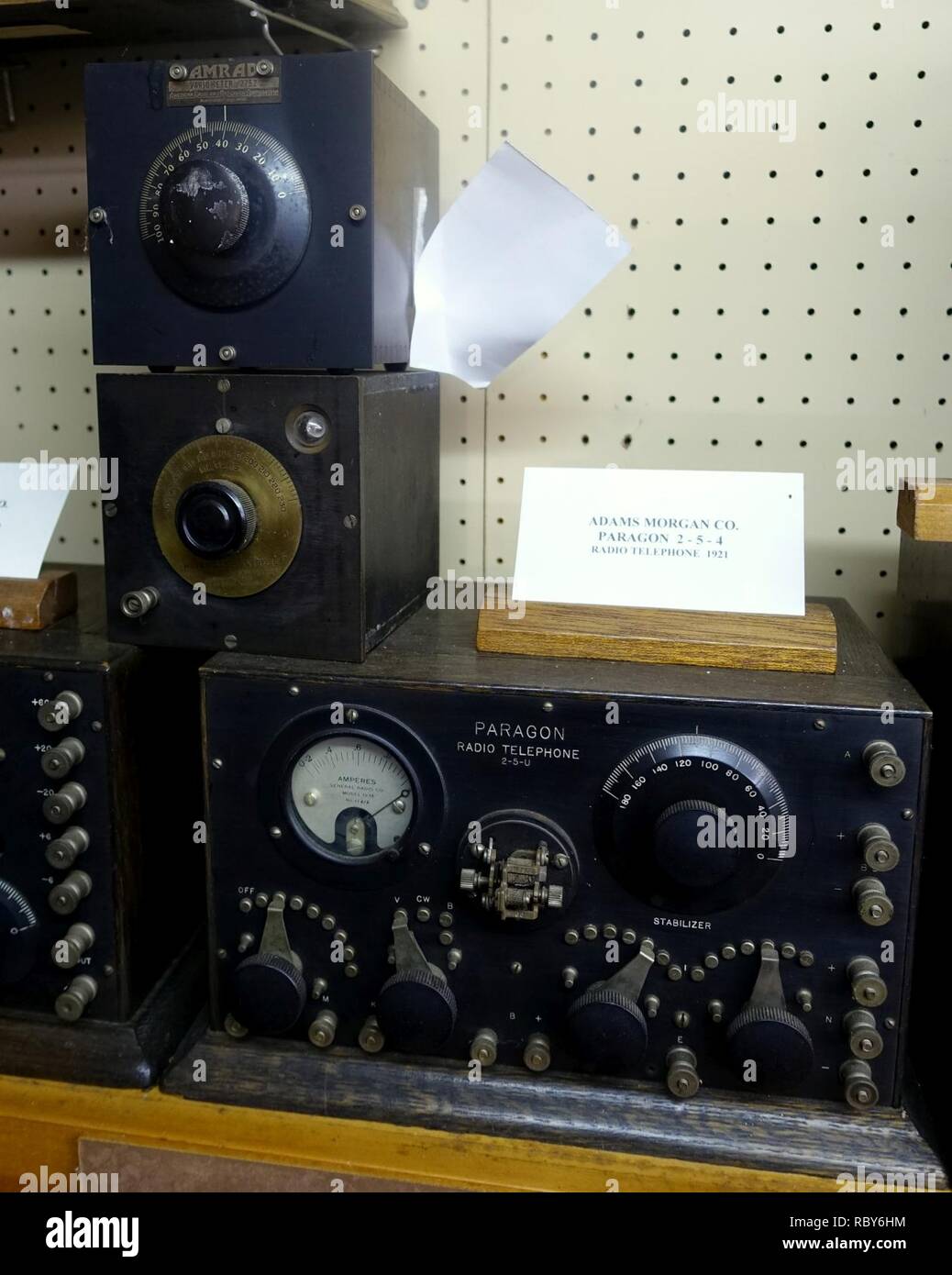 Adams Morgan Co. Paragon Radio Telephone 2-5-U, Amrad Variometer 2752 ...