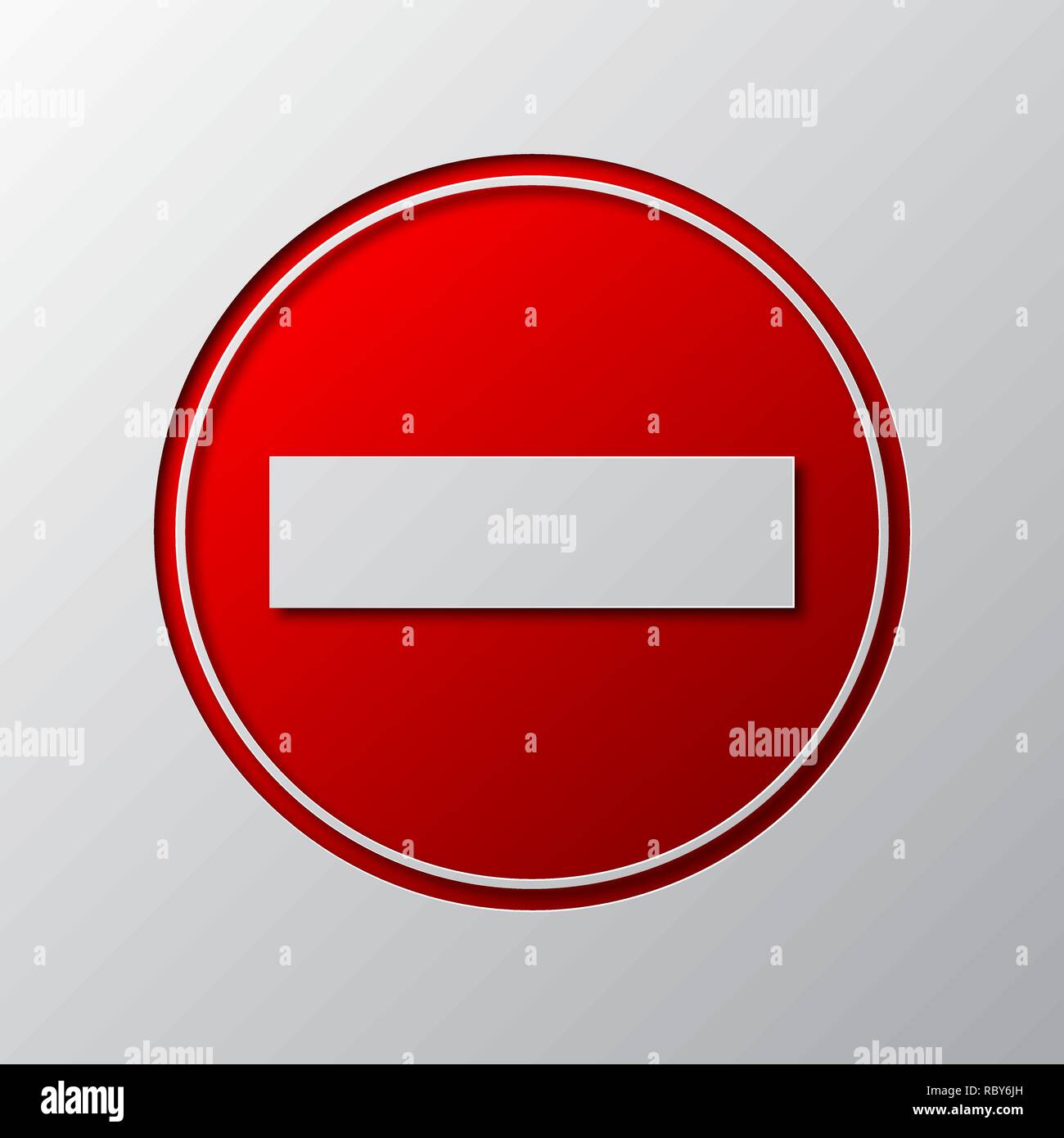 Paper art of the red STOP sign isolated. Vector illustration. STOP sign ...