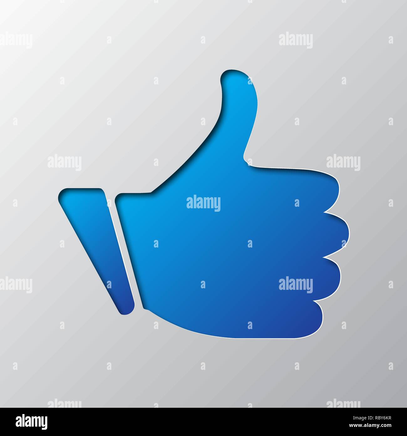 Cut thumb Stock Vector Images - Alamy