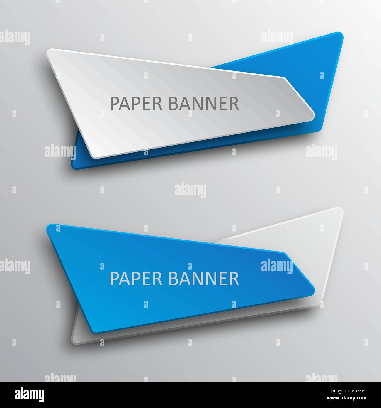 Abstract paper infographic banners. Vector illustration. Advertising in ...