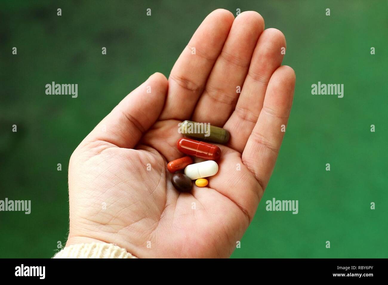 Addiction to Medication Stock Photo - Alamy
