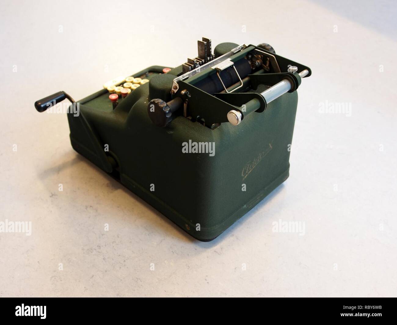 Addo-X calculator typewriter pic3 Stock Photo - Alamy