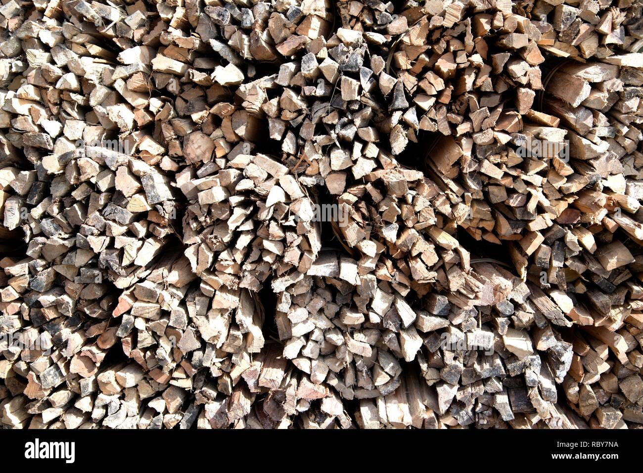 Wood firewood is used for cooking food at the fireplace Stock Photo - Alamy