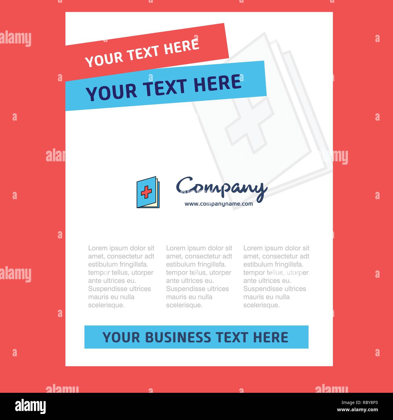 Medical book Title Page Design for Company profile ,annual report ...