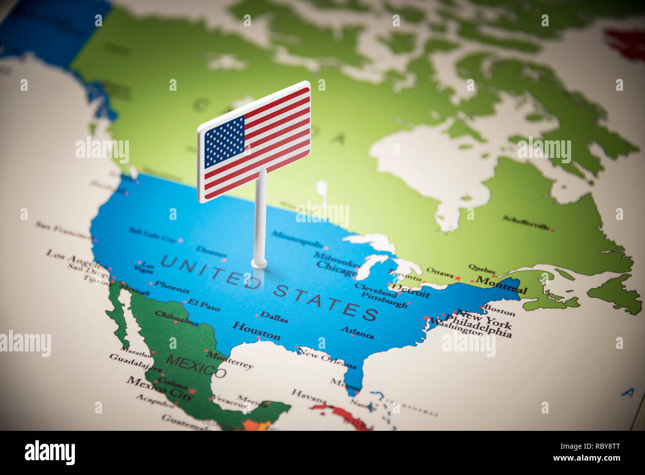 Usa on map icon hi-res stock photography and images - Alamy