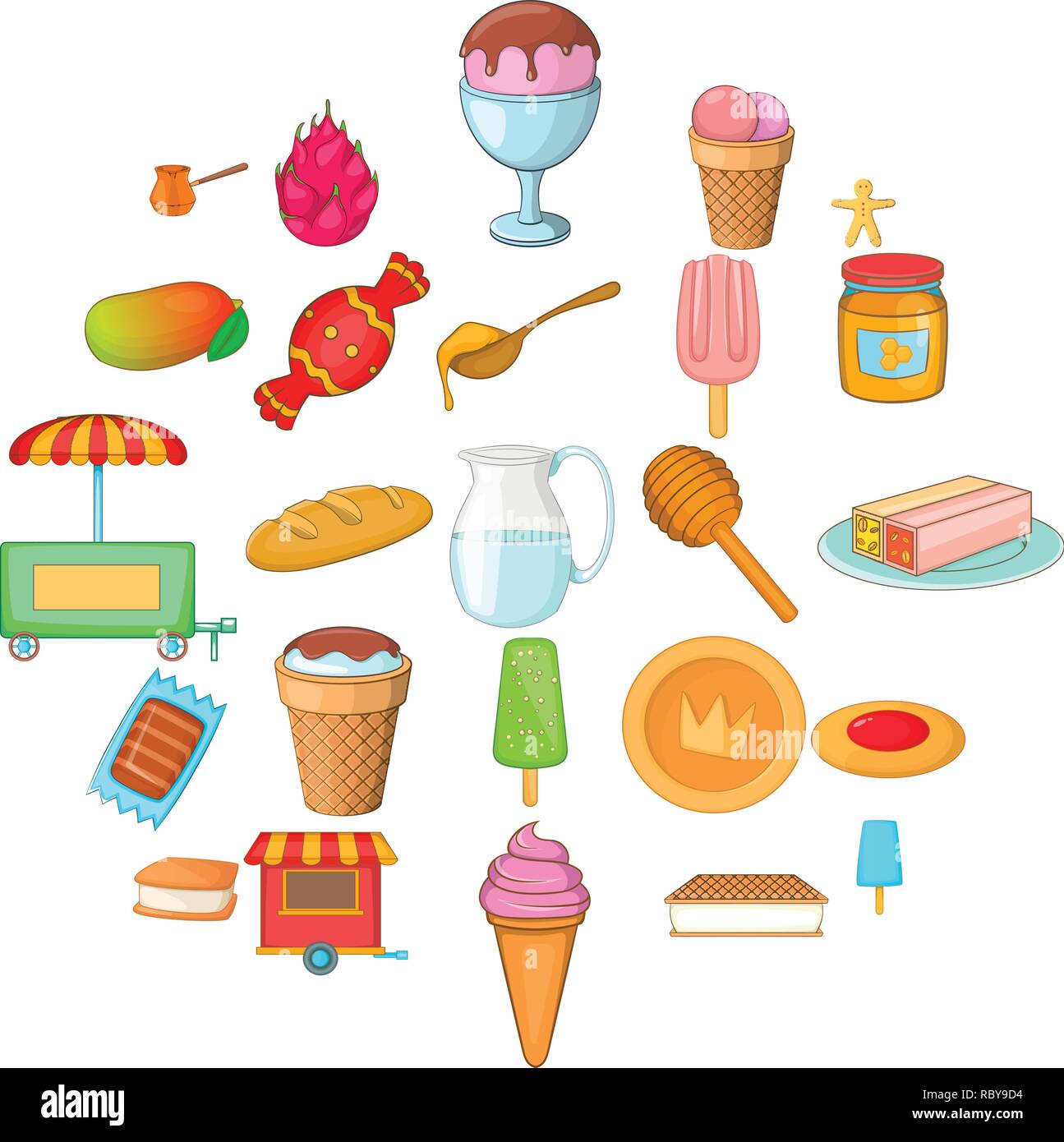 Baking from cook icons set, cartoon style Stock Vector Image & Art - Alamy