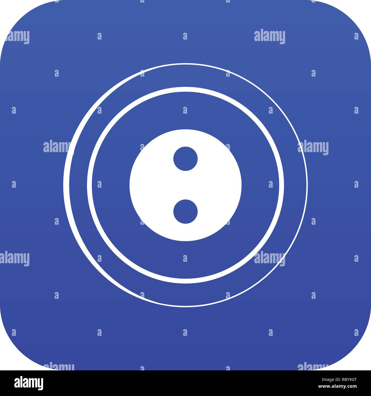 Button icon digital blue Stock Vector Image & Art - Alamy
