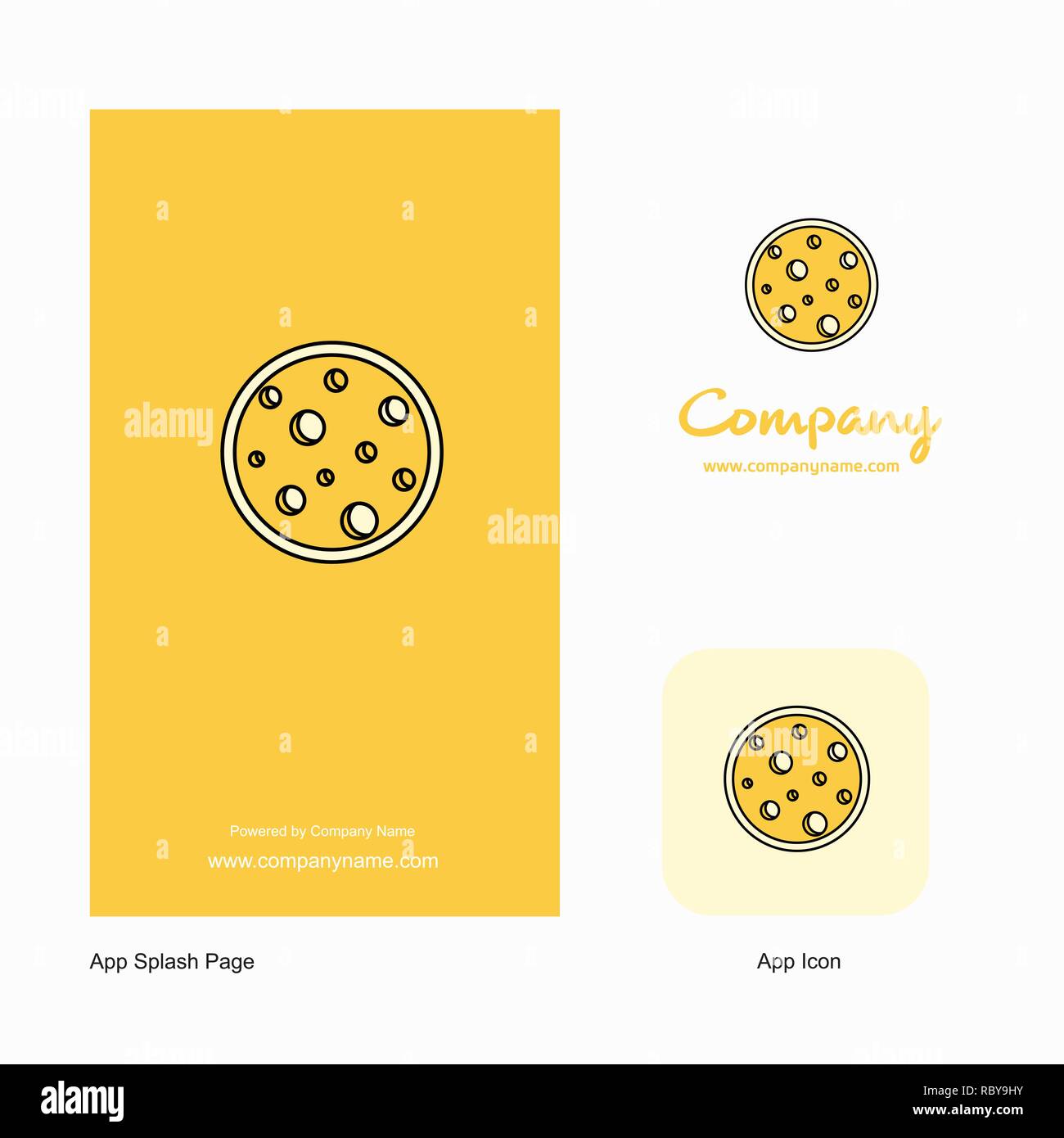 Moon Company Logo App Icon and Splash Page Design. Creative Business ...