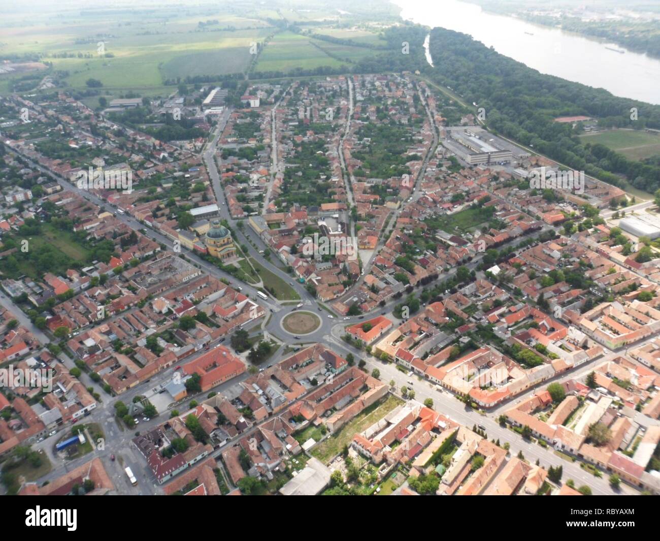 Aerial photograph of Esztergom1 Stock Photo - Alamy
