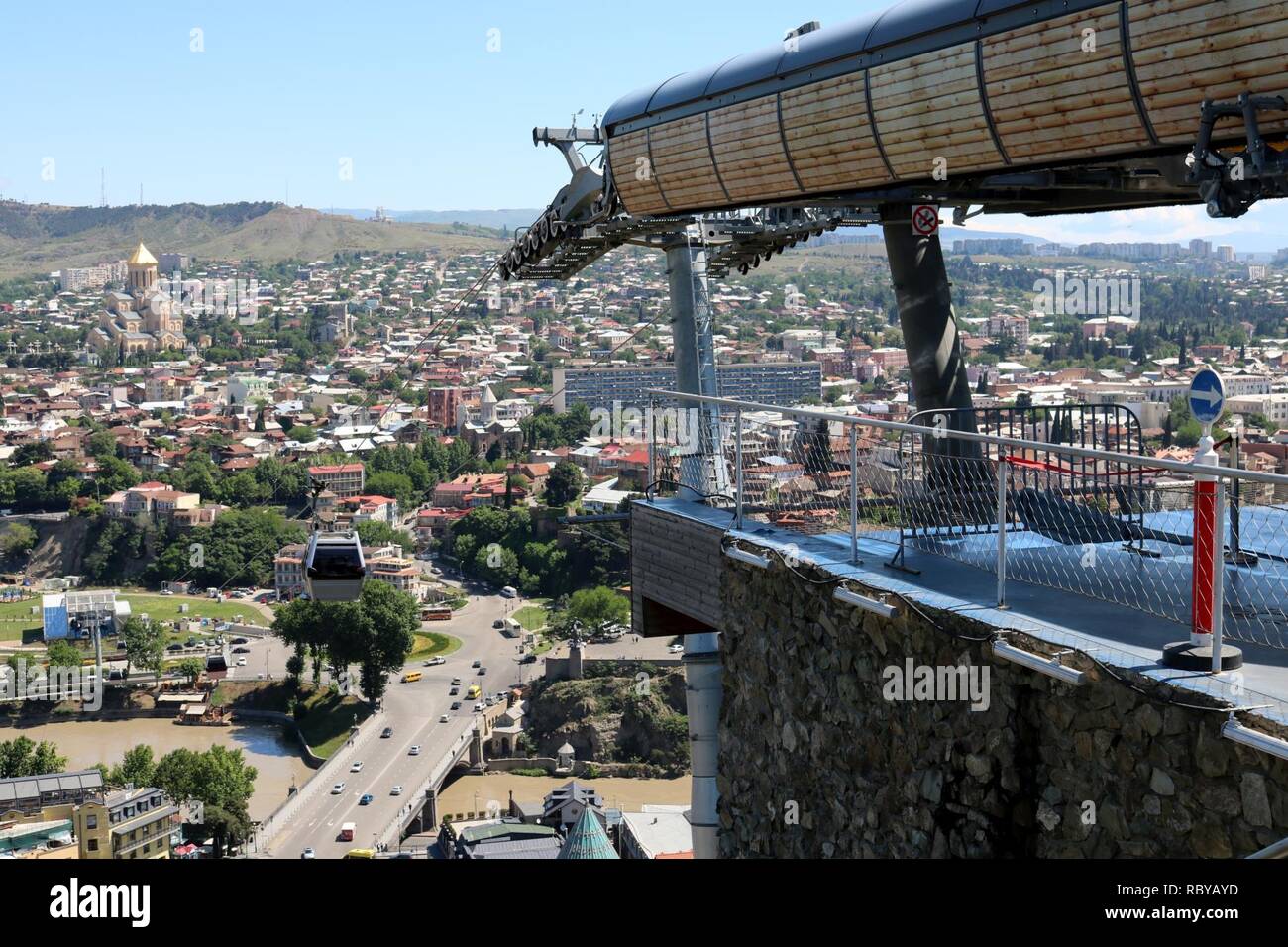 Aerial tramway – Tbilisi – 01 Stock Photo - Alamy