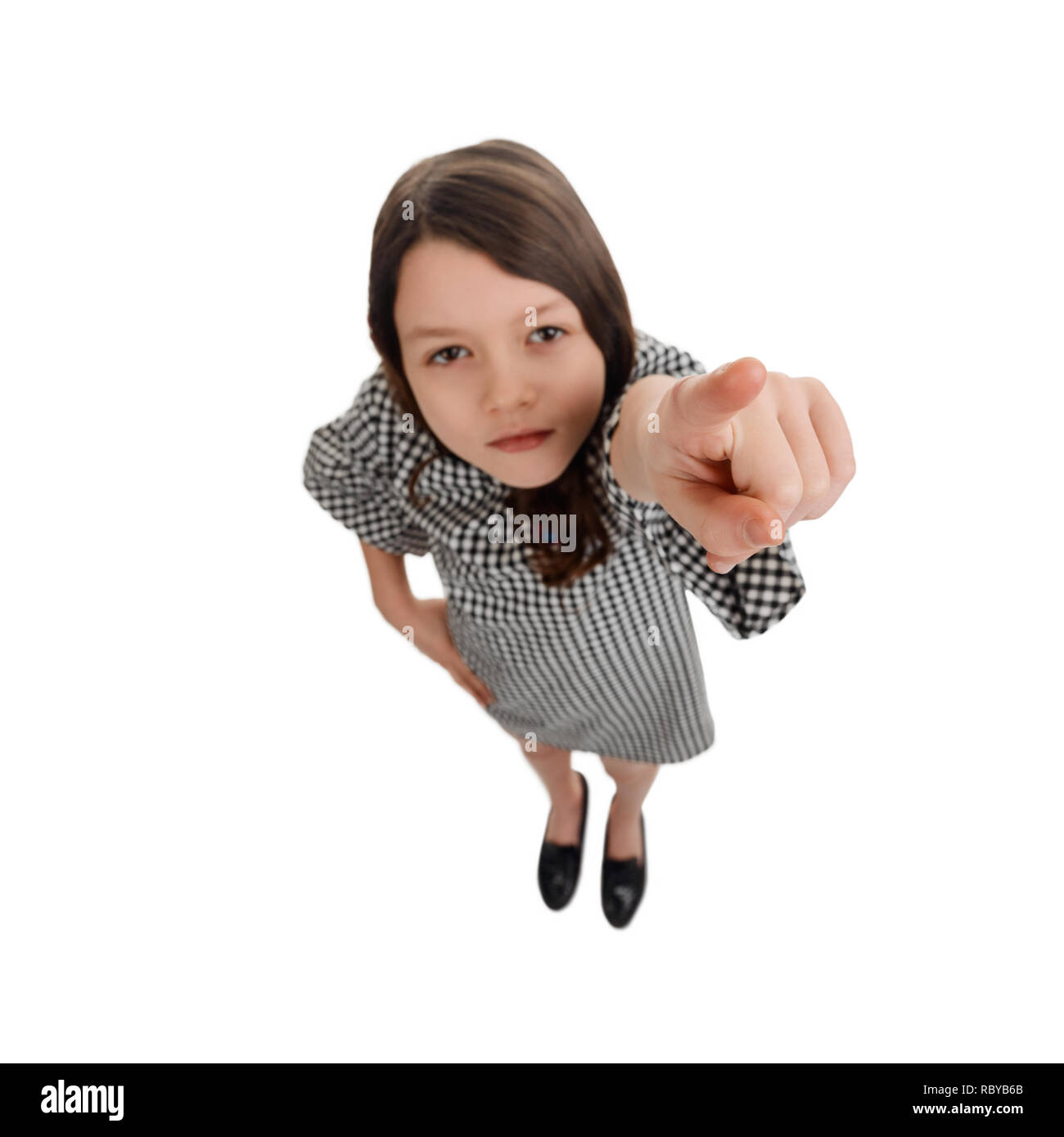 Child pointing with a finger Stock Photo - Alamy