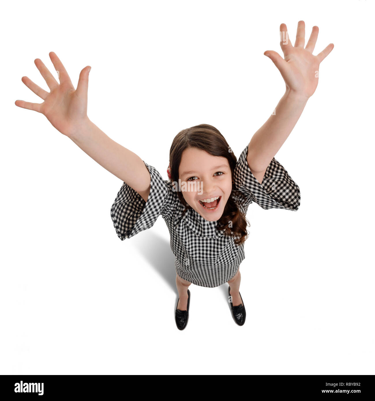Girl waving hi-res stock photography and images - Alamy