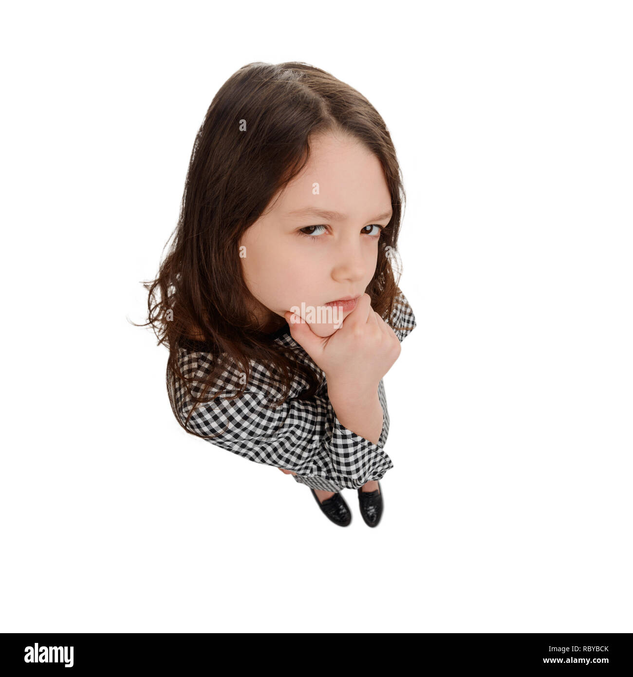 Vicious child thinks of revenge Stock Photo - Alamy