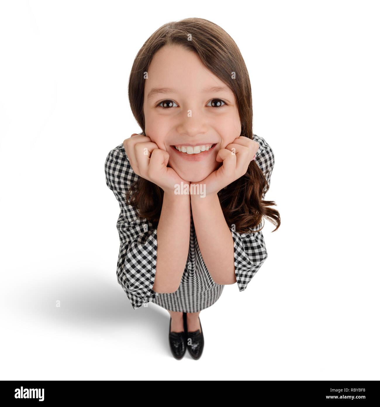 Dreamy look of little girl Stock Photo - Alamy