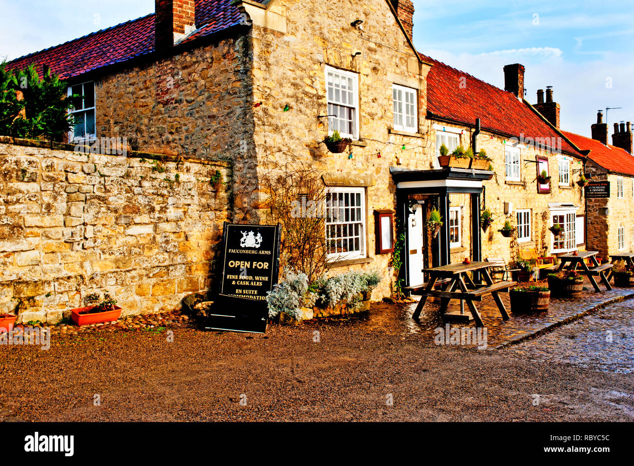 The Fauconberg Arms, Coxwold, North Yorkshire, England Stock Photo - Alamy