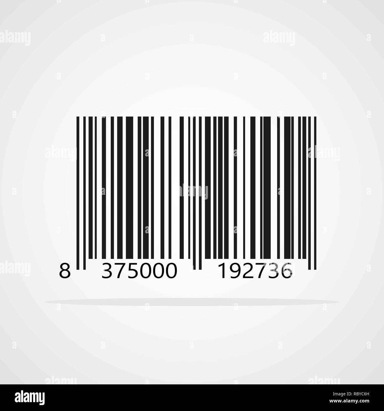 Realistic barcode icon. Vector illustration. Black barcode icon ... Realistic barcode icon. Vector illustration. Black barcode icon ...