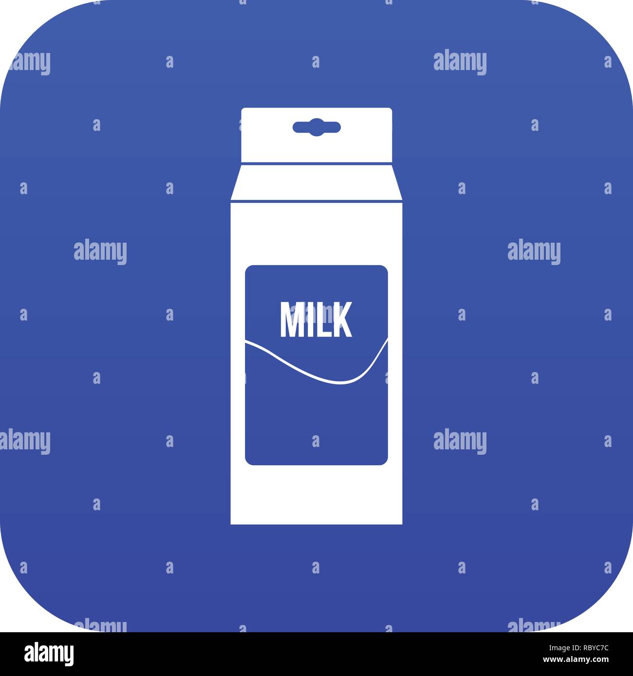 Milk icon digital blue Stock Vector Image & Art - Alamy