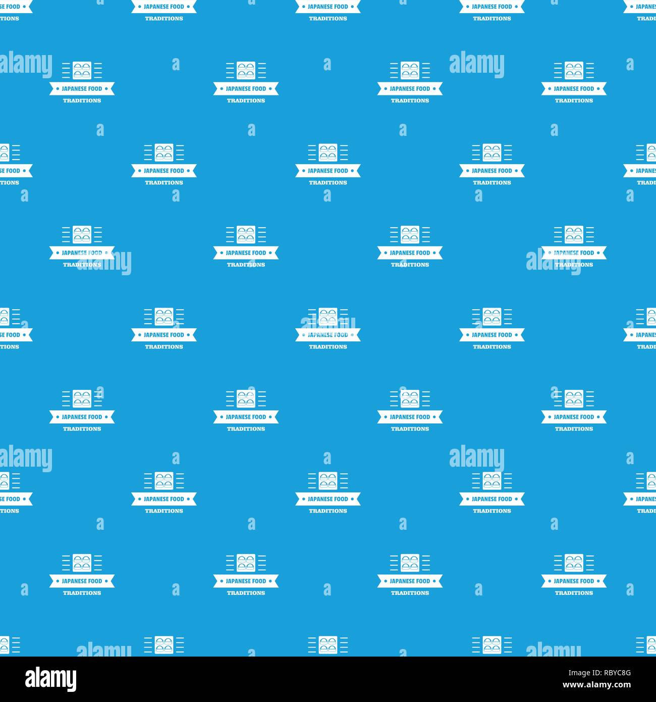 Japanese food pattern vector seamless blue Stock Vector Image & Art - Alamy