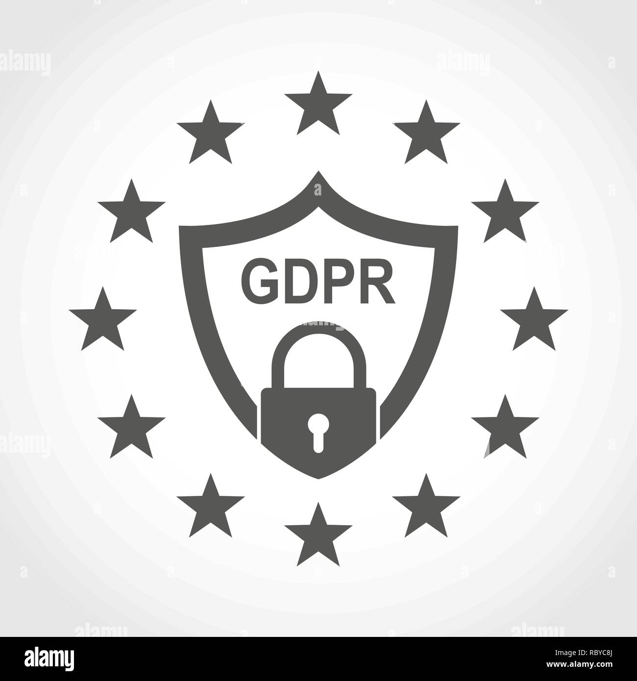General Data Protection Regulation (GDPR). Vector illustration. GDPR ...