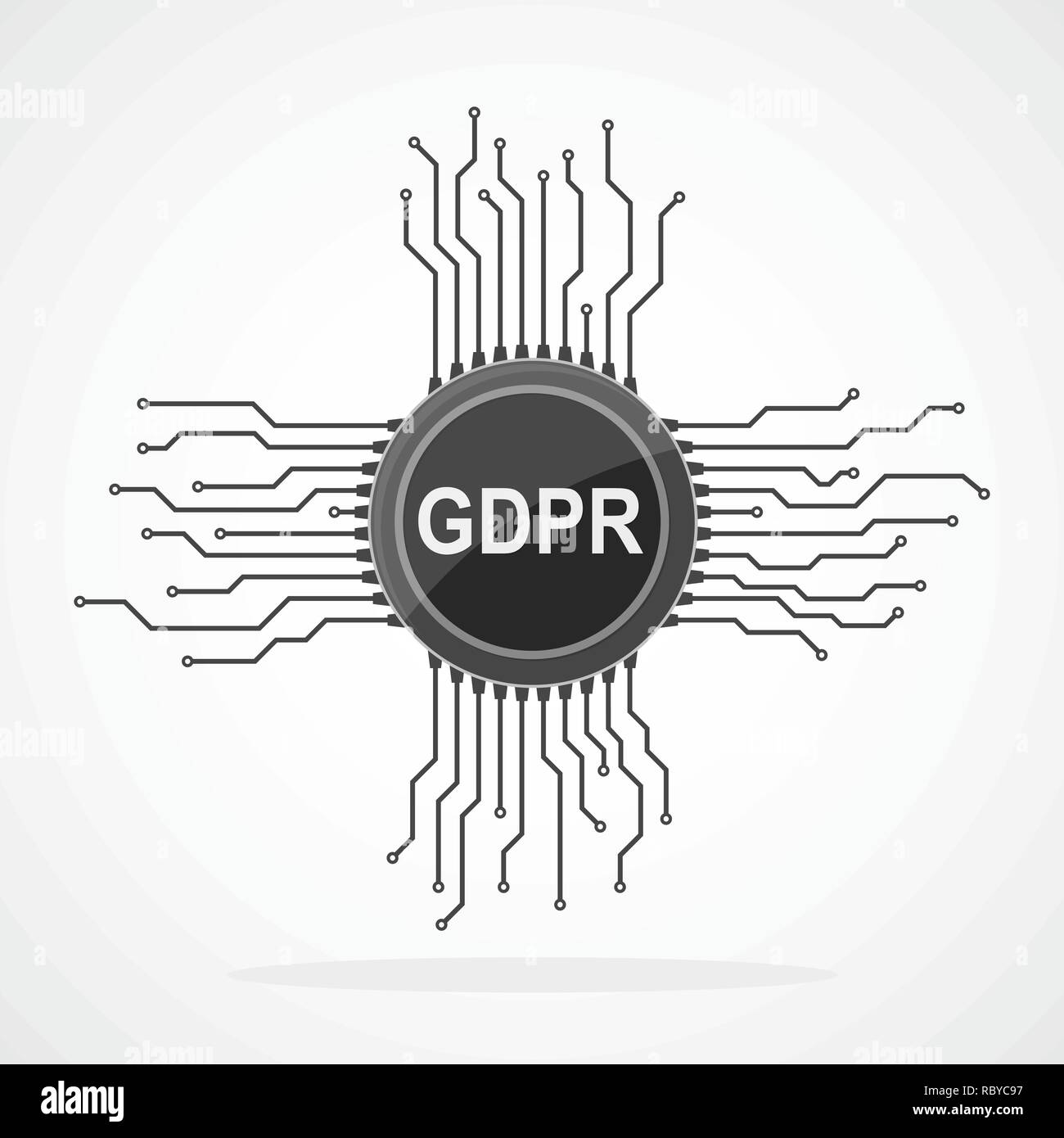 General Data Protection Regulation (GDPR). Vector illustration. GDPR ...