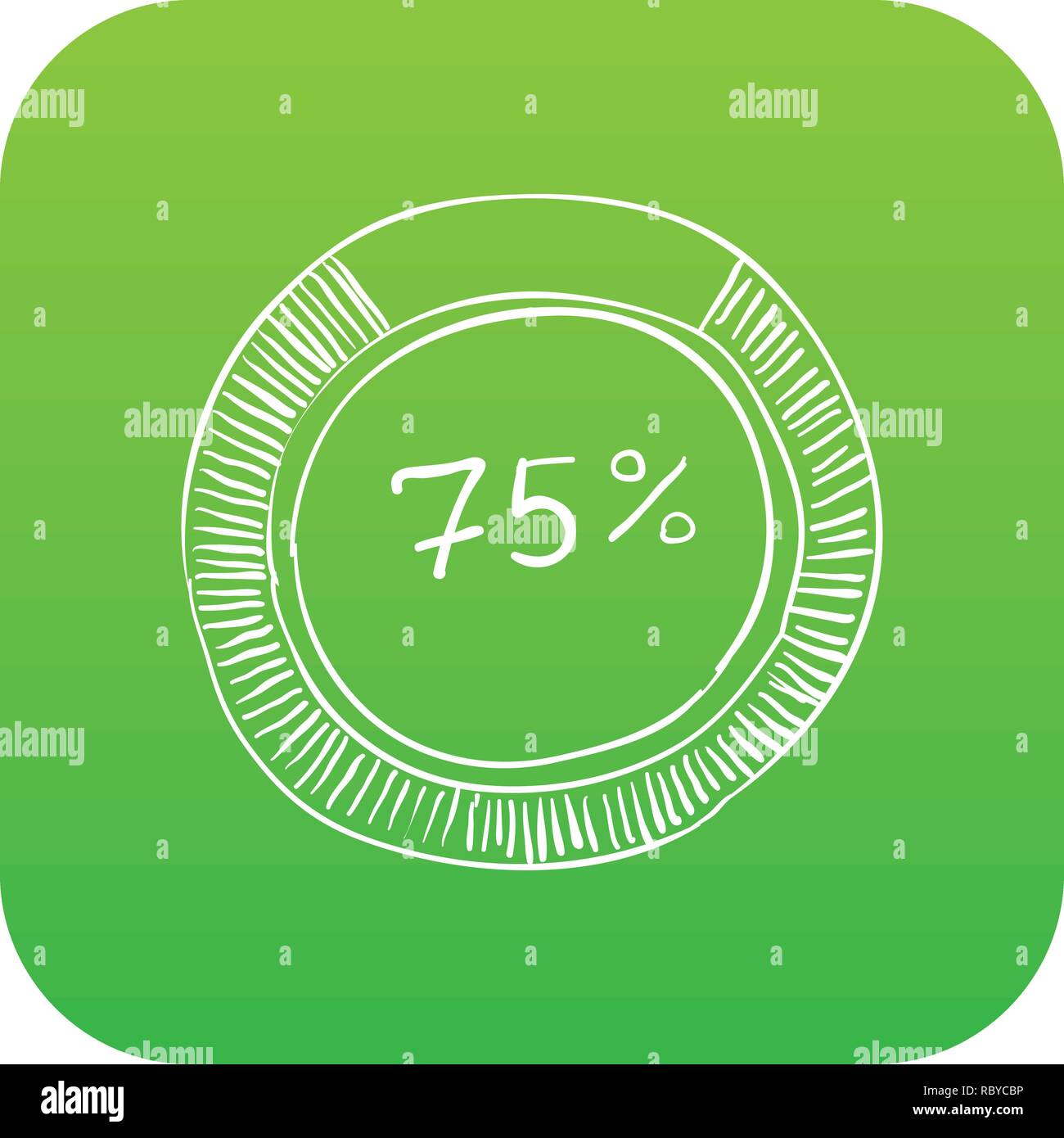 Percent showing infographics, hand drawn style Stock Vector Image & Art ...