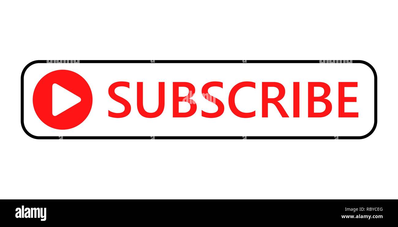Subscribe button. Vector illustration. Subscribe icon isolated Stock ...