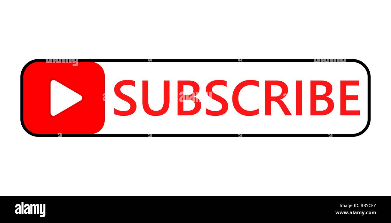 Subscribe button. Vector illustration. Subscribe icon isolated Stock ...