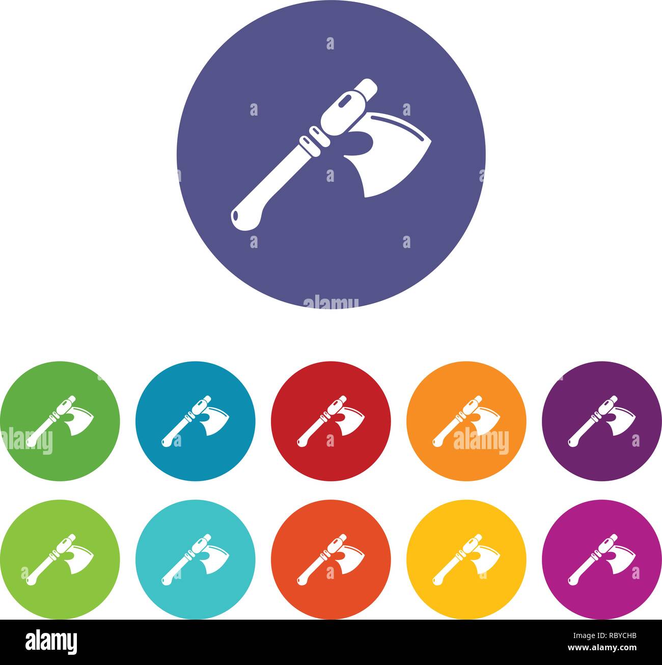 Ancient ax weapon icons set vector color Stock Vector Image & Art - Alamy