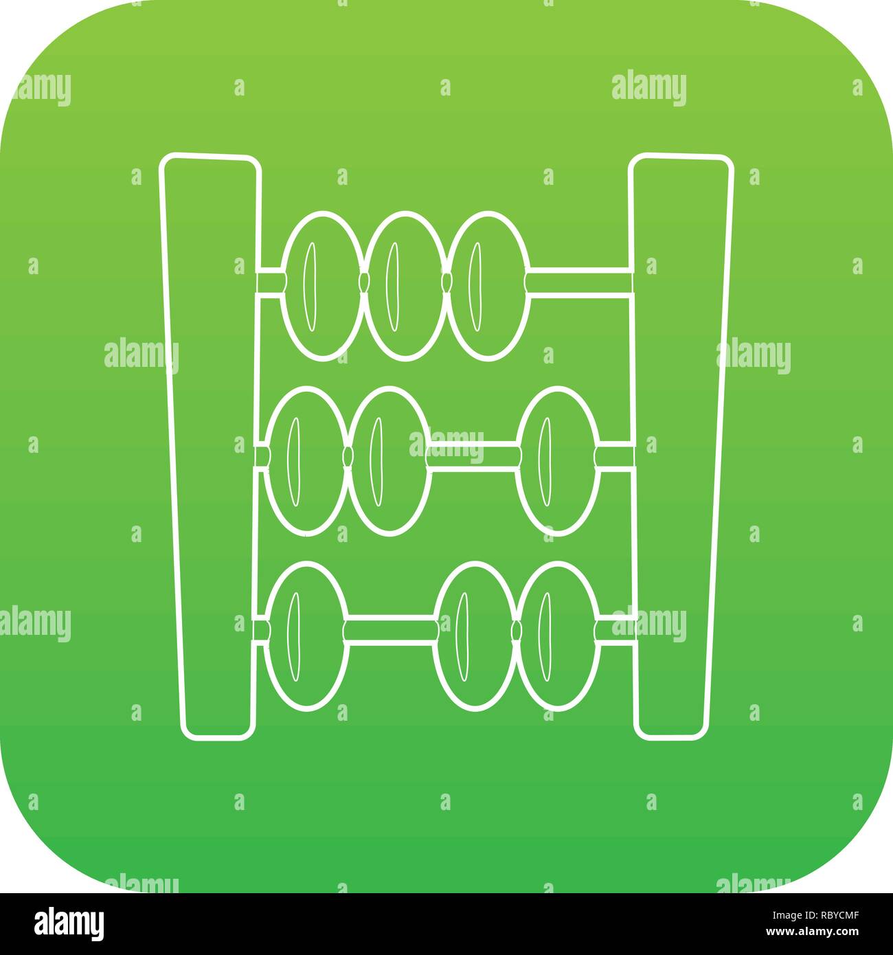 Abacus icon green vector Stock Vector Image & Art - Alamy