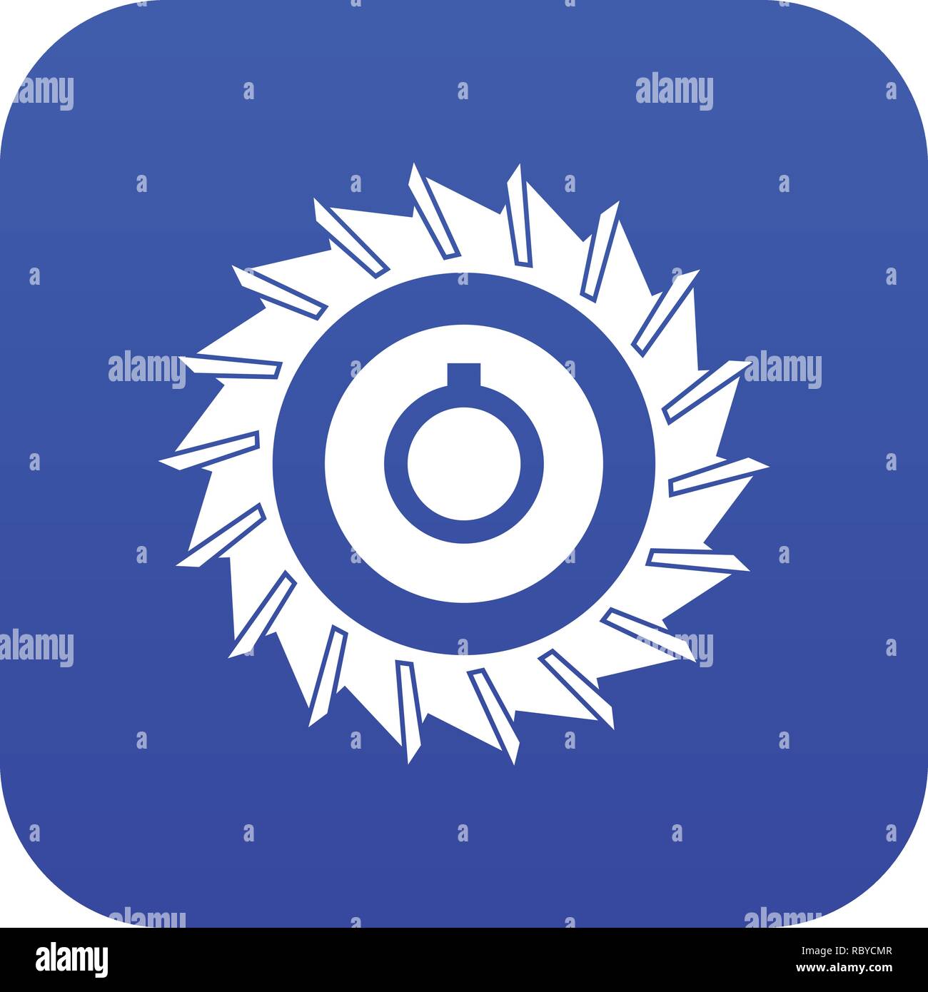 Circular saw disk icon digital blue Stock Vector Image & Art - Alamy
