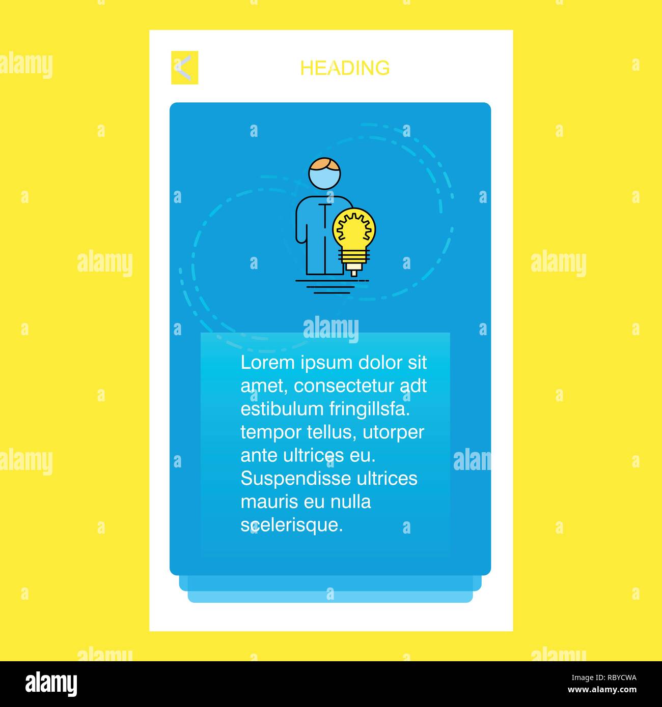 Idea mobile vertical banner design design. Vector Stock Vector Image ...