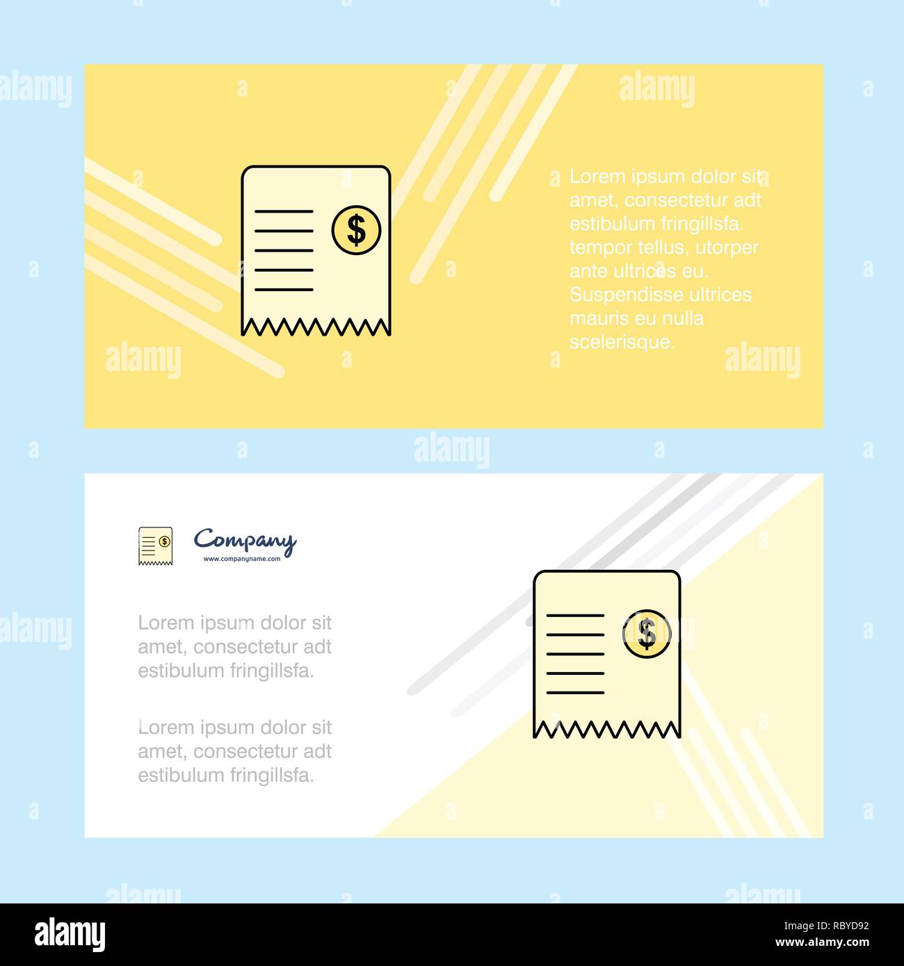 Corporate invoice template Stock Vector Images - Alamy