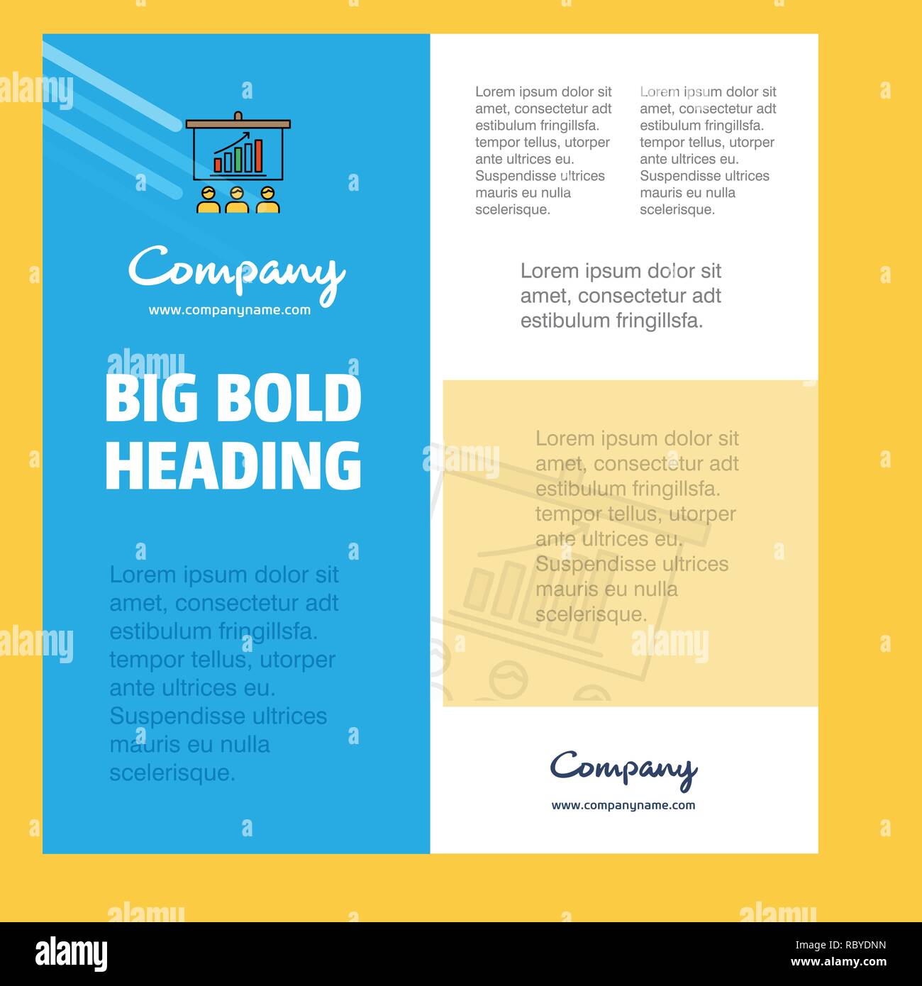 Presentation Business Company Poster Template. with place for text and ...