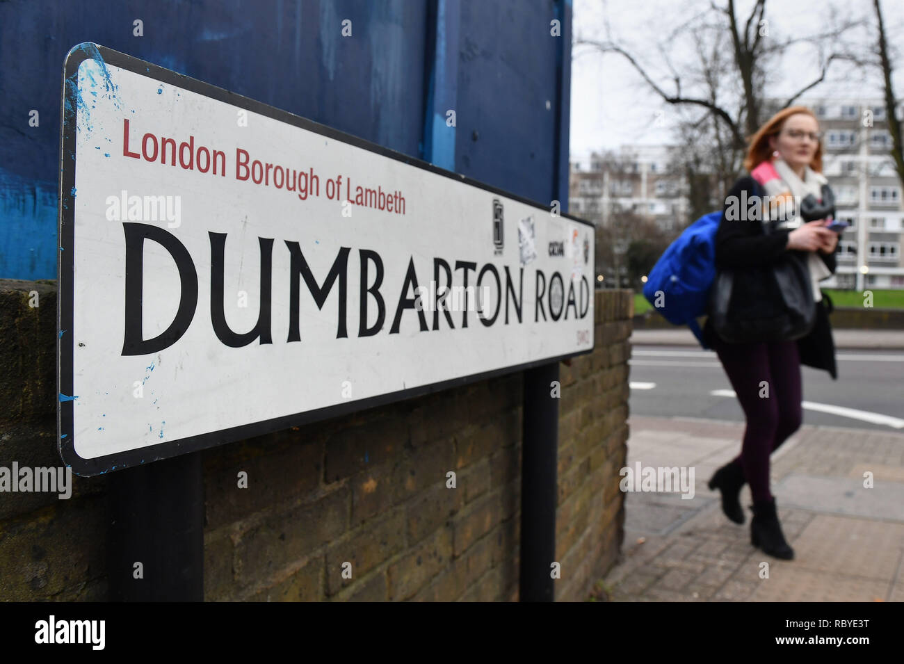 Brixton hill in london where young woman was killed hi-res stock ...