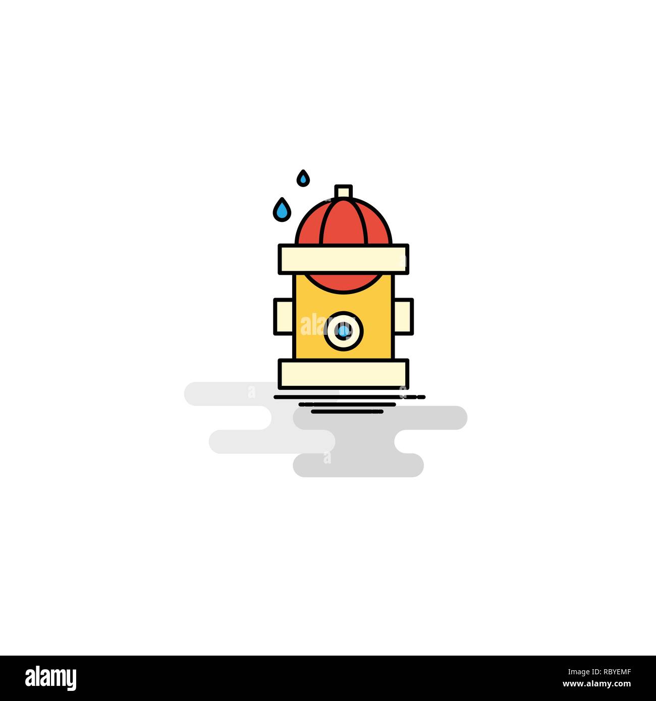 Flat Hydrant Icon. Vector Stock Vector Image & Art - Alamy
