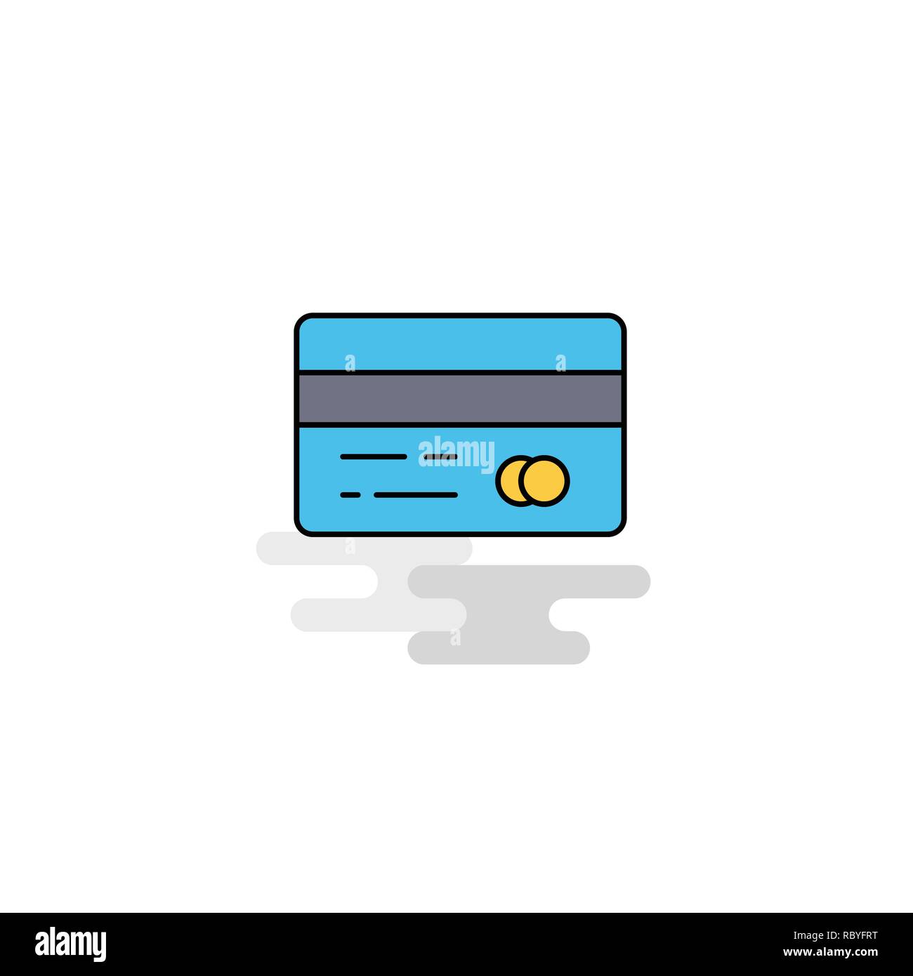 Flat Credit card Icon. Vector Stock Vector Image & Art - Alamy