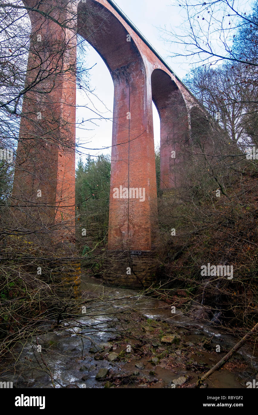 rail viaduct across skelton beck in north yorkshire Stock Photo - Alamy