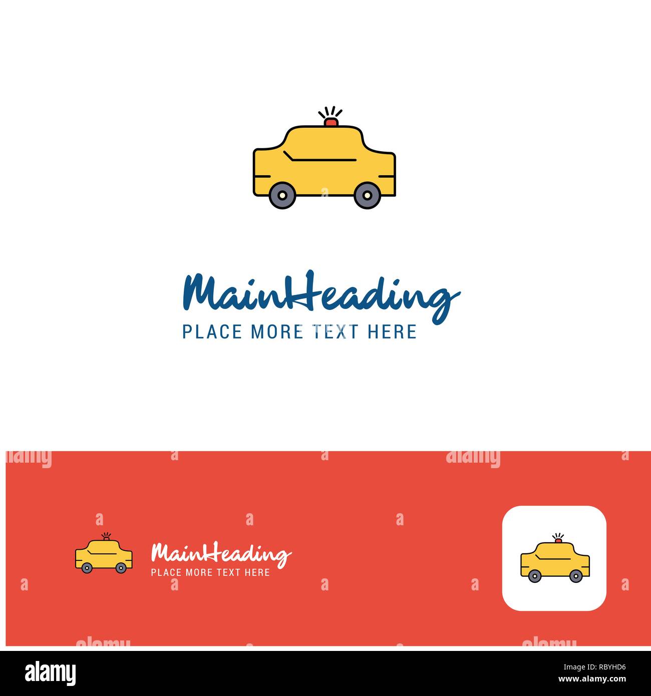 Creative Taxi Logo Design. Flat color Logo place for Tagline. Vector ...