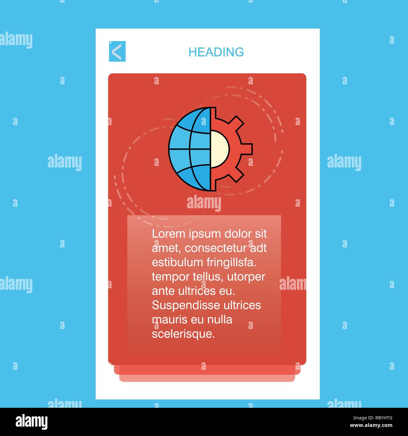 Internet setting mobile vertical banner design design. Vector Stock ... Internet setting mobile vertical banner design design. Vector Stock ...