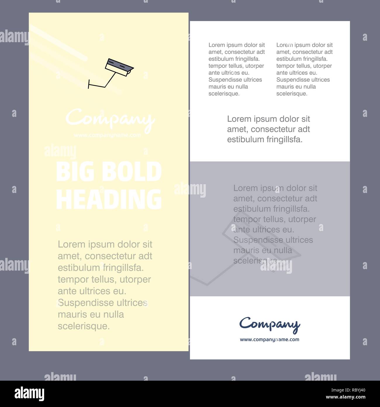 CCTV Business Company Poster Template. with place for text and images ...