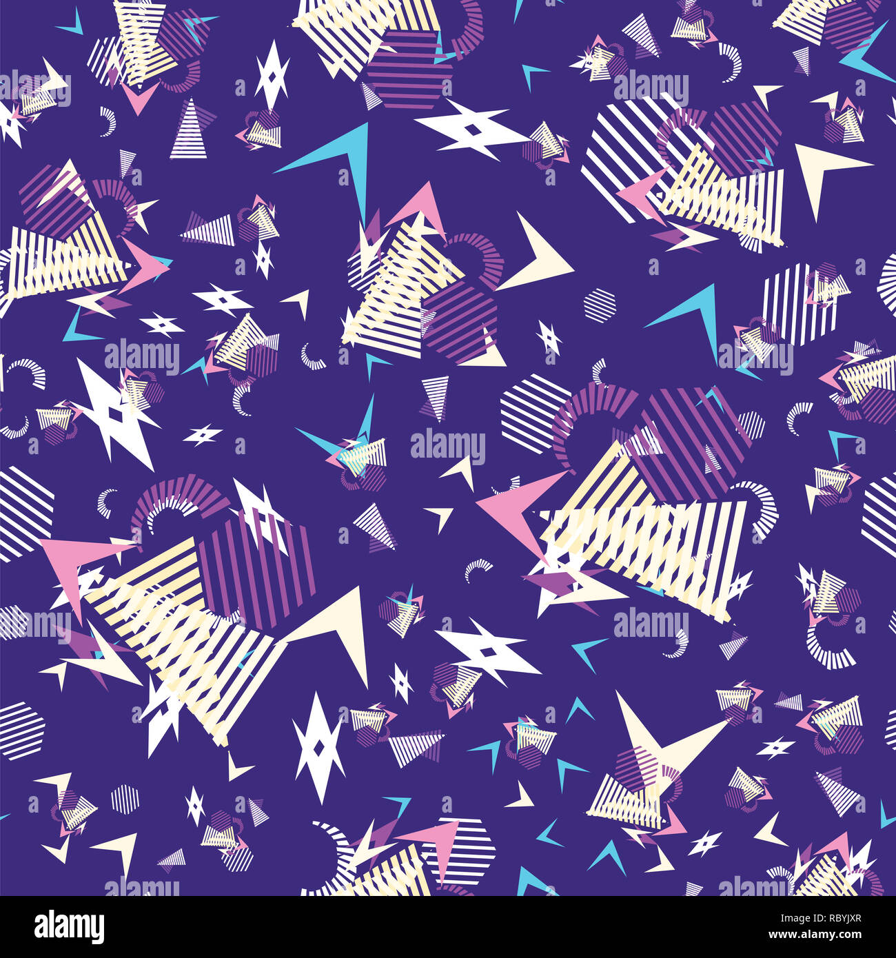 Funny pattern, memphis style Stock Photo - Alamy