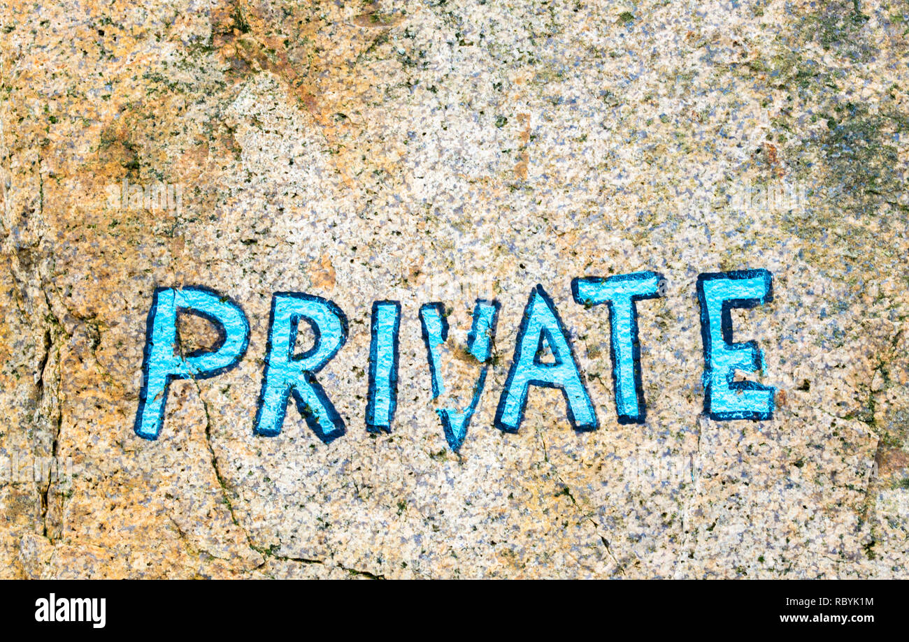 Word private hi-res stock photography and images - Alamy