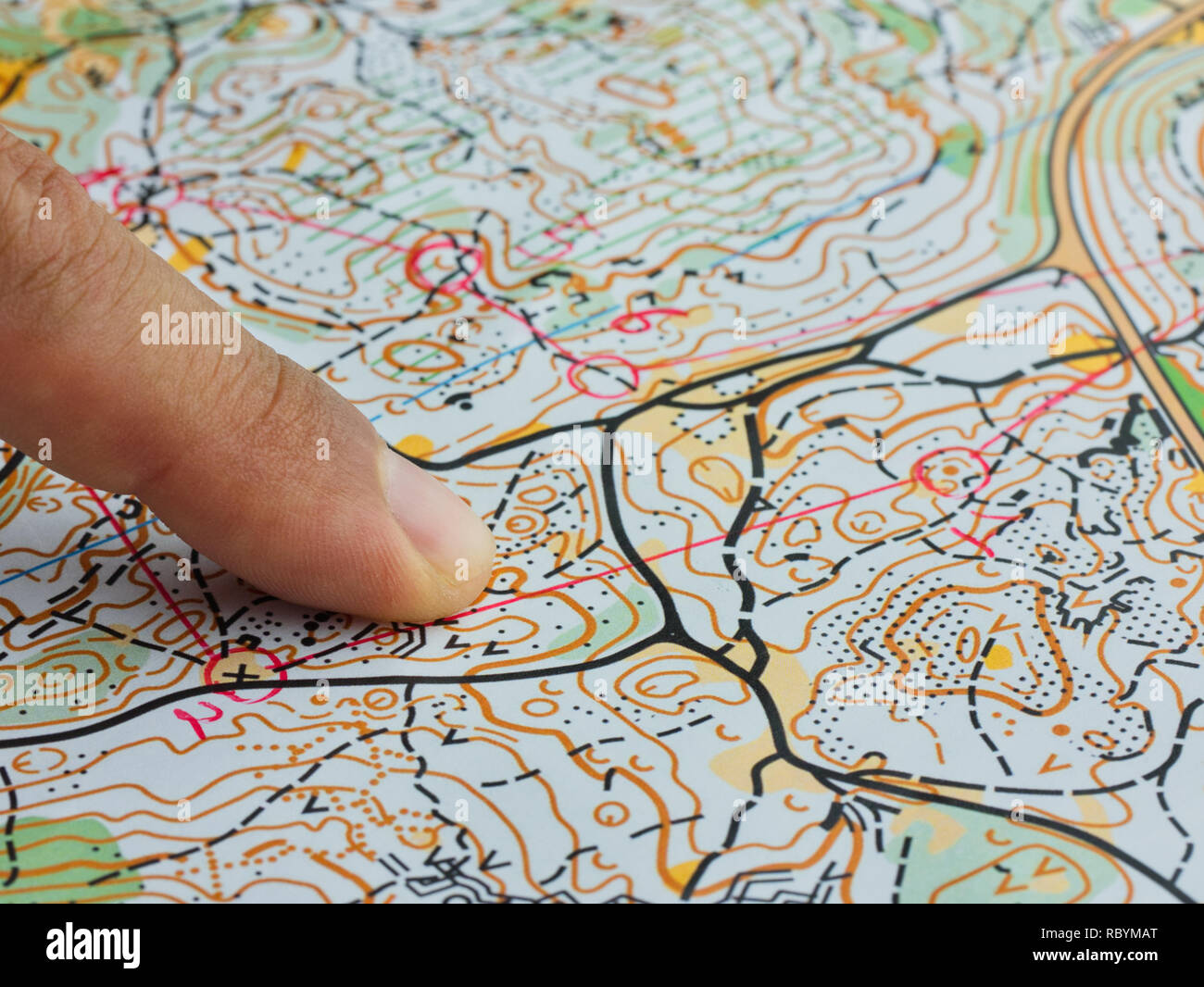 Orienteering map hi-res stock photography and images - Alamy