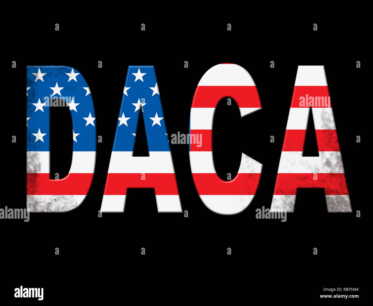 Daca Kids Dreamer Legislation Flag For Us Immigration. Passport For ...