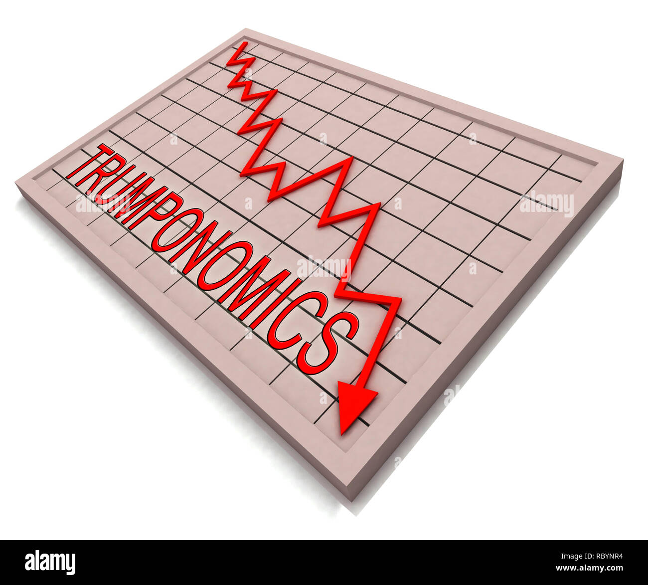 Trumponomics Or Trump Economics Usa Government Finance Failure . Stock ...
